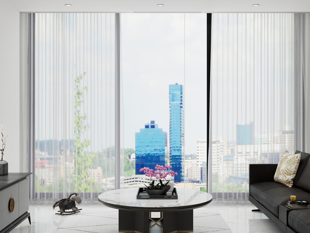 Rèm vải voan Modero mang đến nét thanh thoát nhẹ nhàng cho không gian